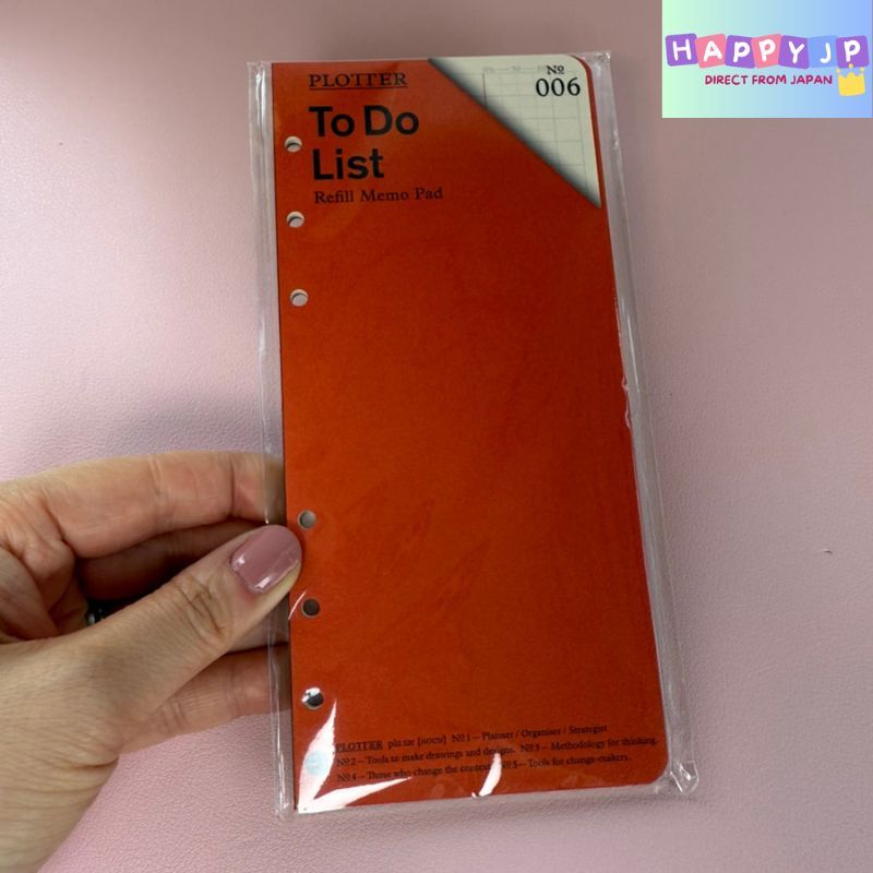 ขนาดแคบ PLOTTER To-Do List Memo Pad System Notebook Refill 7771 ...