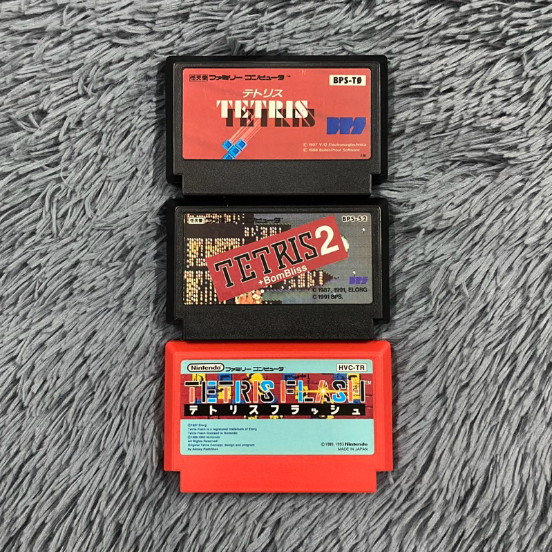 ตลับแท้เครื่อง Famicom เกมส์ Tetris2~Tetris Flash ตลับเปิดติดง่ายเล่น ...