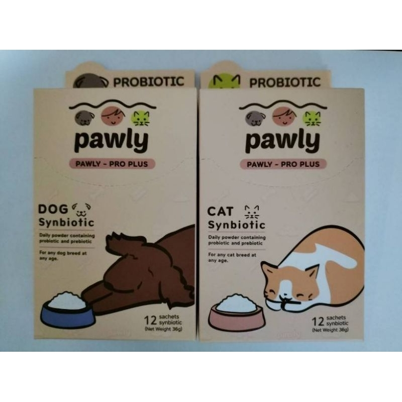 Pawly Pro plus Synbiotic ผงพรีไบโอติกและโปรไบโอติก สำหรับแมวและสุนัข 36g 1 กล่องบรรจุ | Shopee ...
