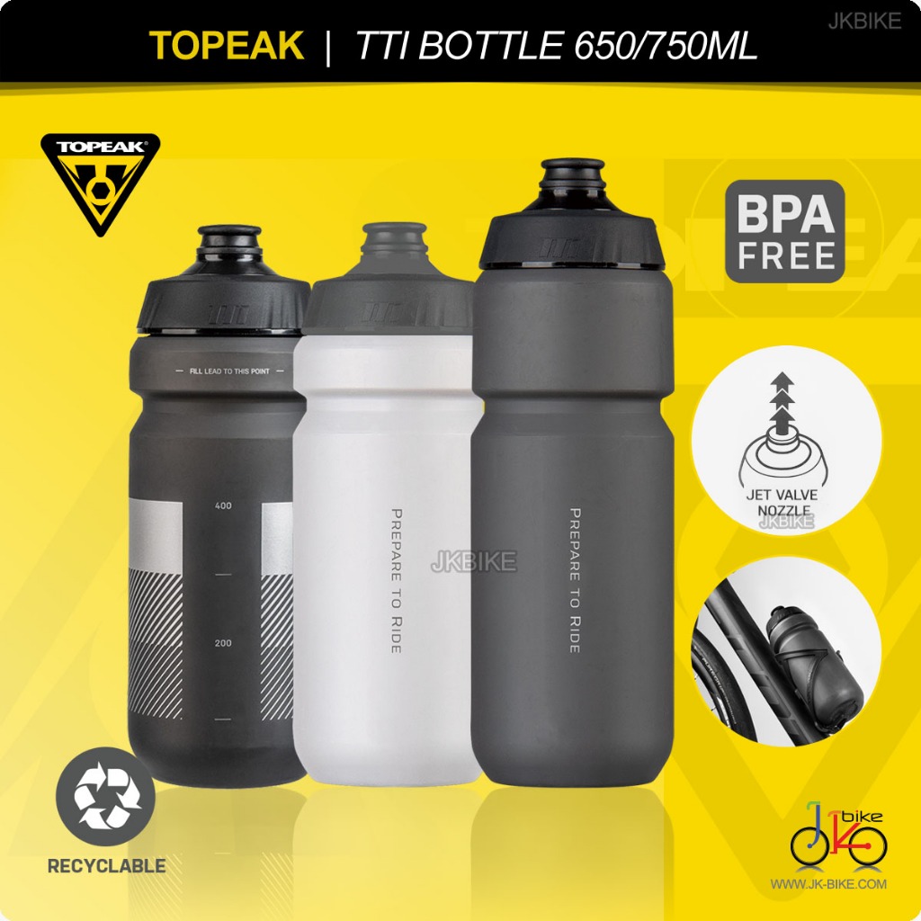 NEW! กระติกน้ำจักรยาน TOPEAK TTI BOTTLE 650ML/750ML | Shopee Thailand