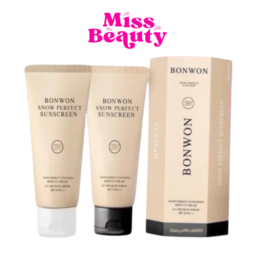 BONWON SNOW PERFECT SUNSCREEN CC Cream กันแดดบอนวอน สโนว์เพอร์เฟค บอดี้ ...