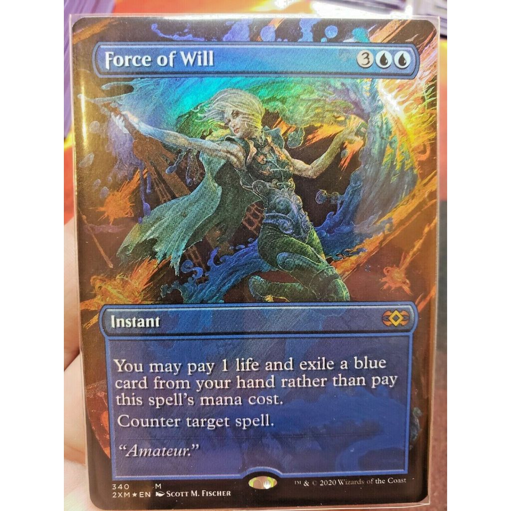 MTG : Double Masters Box Toppers Foil: Force of Will | Shopee Thailand