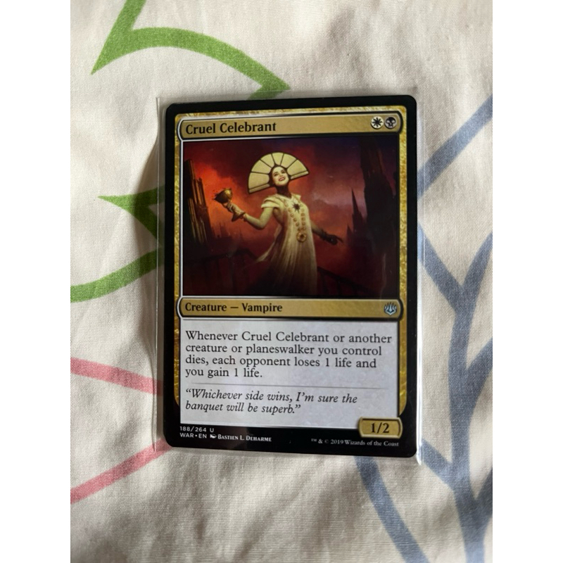 การ์ด MTG Cruel Celebrant Multi Magic the Gathering EDH รุ่น War สภาพ ...