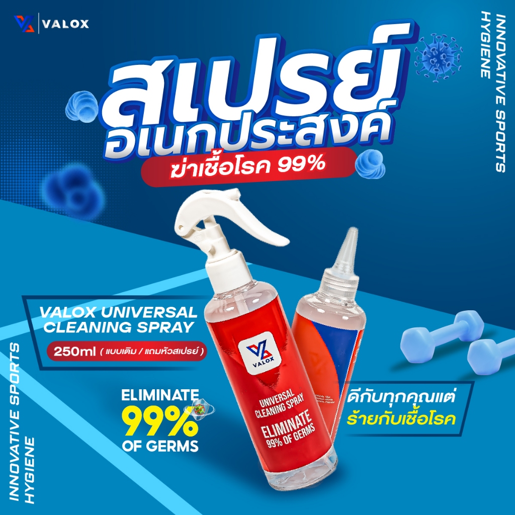 Valox Universal Cleaning Spray 250ml. (แบบเติม/แถมหัวสเปรย์) สเปรย์อเนก ...