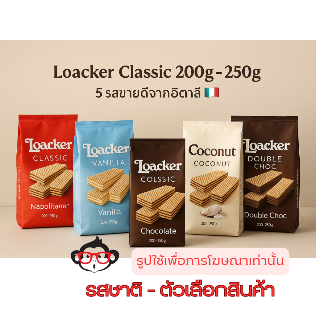Loacker 200g-250 g เวเฟอร์ ล๊อคเกอร์ ตัวเลือกสินค้าด้านใน | Shopee Thailand
