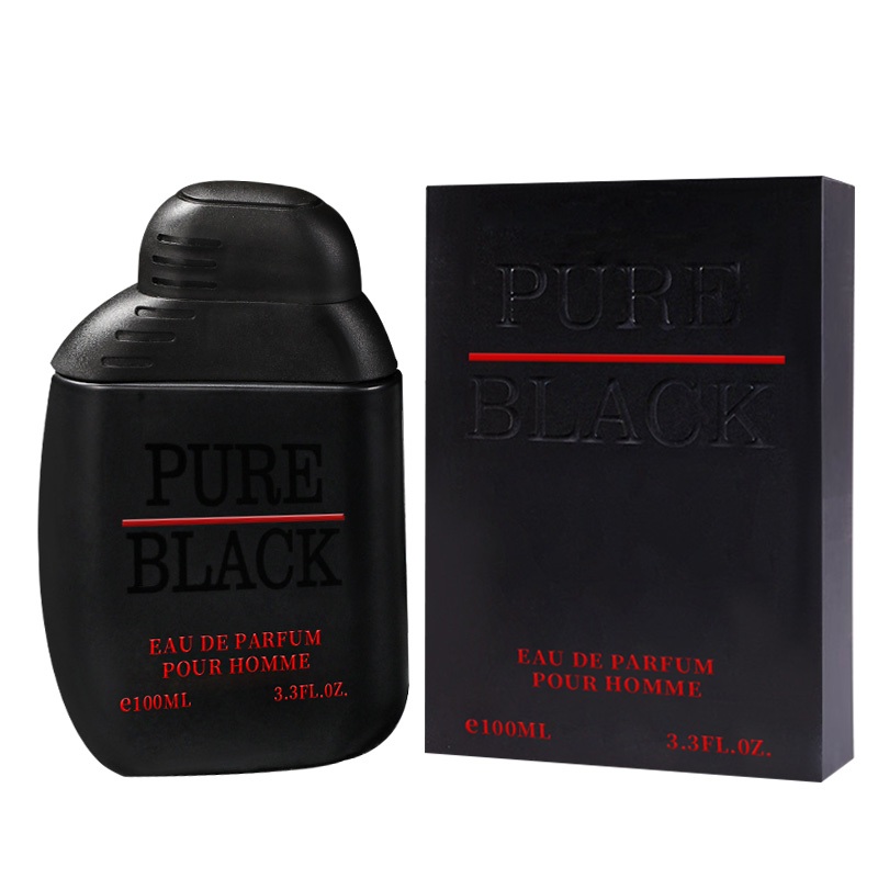 น้ำหอมผู้ชายแท้ PURE-BLACK EDP ขนาด 100ml น้ำหอมผู้ชายแพ็คเกจหนังไม้ ...