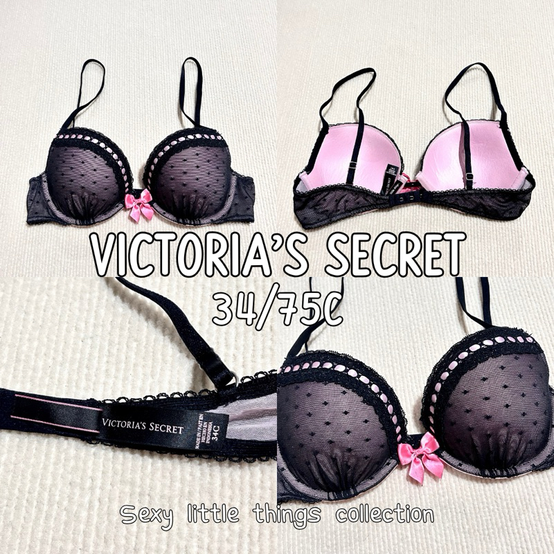 victoria's secret | 34/75C เสื้อชั้นในแต่งโบว์ แนวเจ้าหญิง น่ารัก sexy little things collection ...