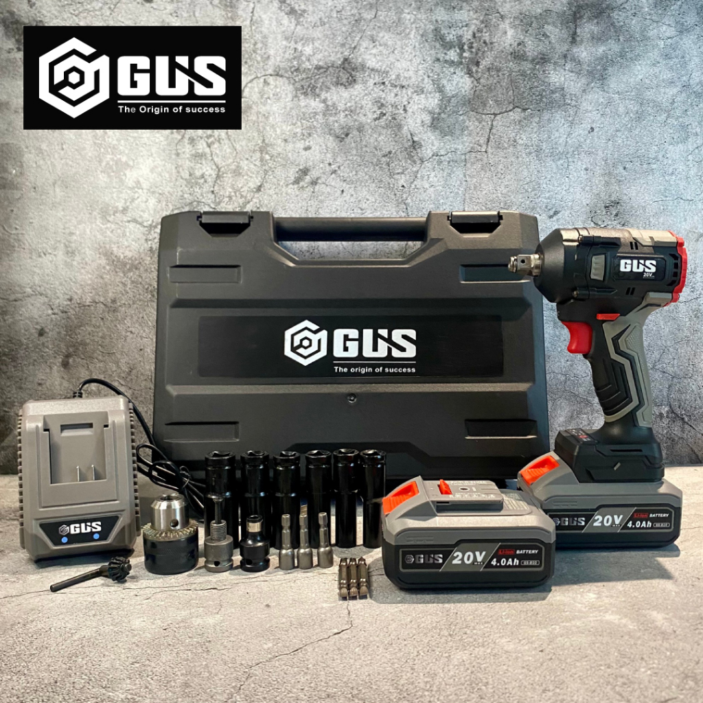 [GUS] สว่านบล็อกไร้สาย [1/2] - 350 NM[MAX] - [BLDC] - [รุ่น GS - W12350 ...