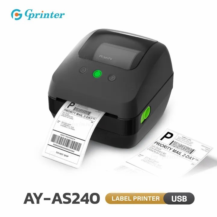 Gprinter เครื่องพิมพ์ฉลากสินค้า AY-AS240 เครื่องพิมพ์ใบปะหน้า พิมพ์ปริ้นใบปะหน้า Thermal Printer ...