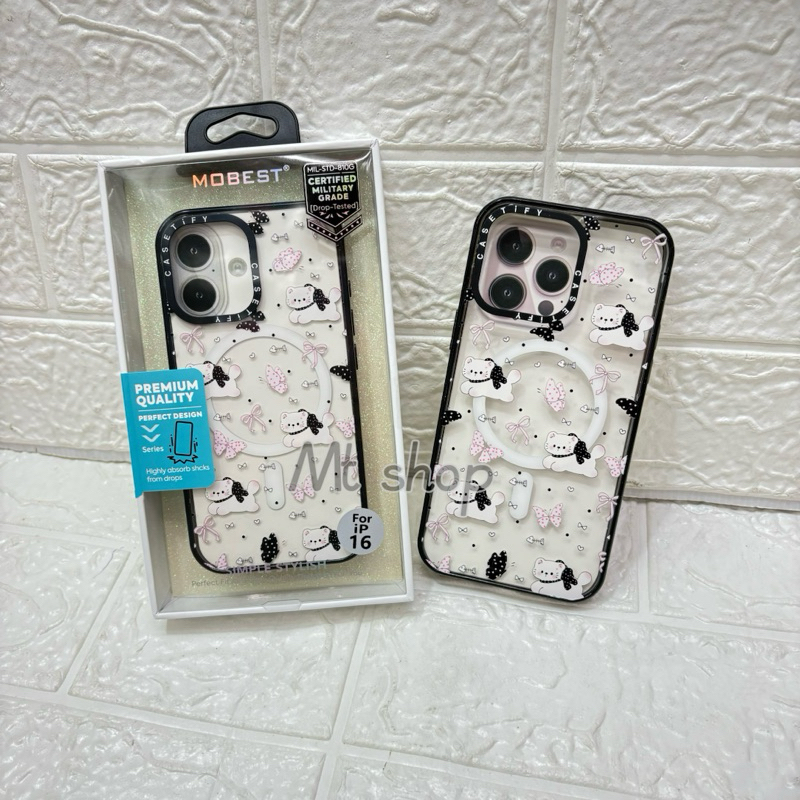 Mobest Case ใสลายน้องแมว ผีเสื้อ โบว์ รองรับชาร์จแม่เหล็ก สำหรับ ...