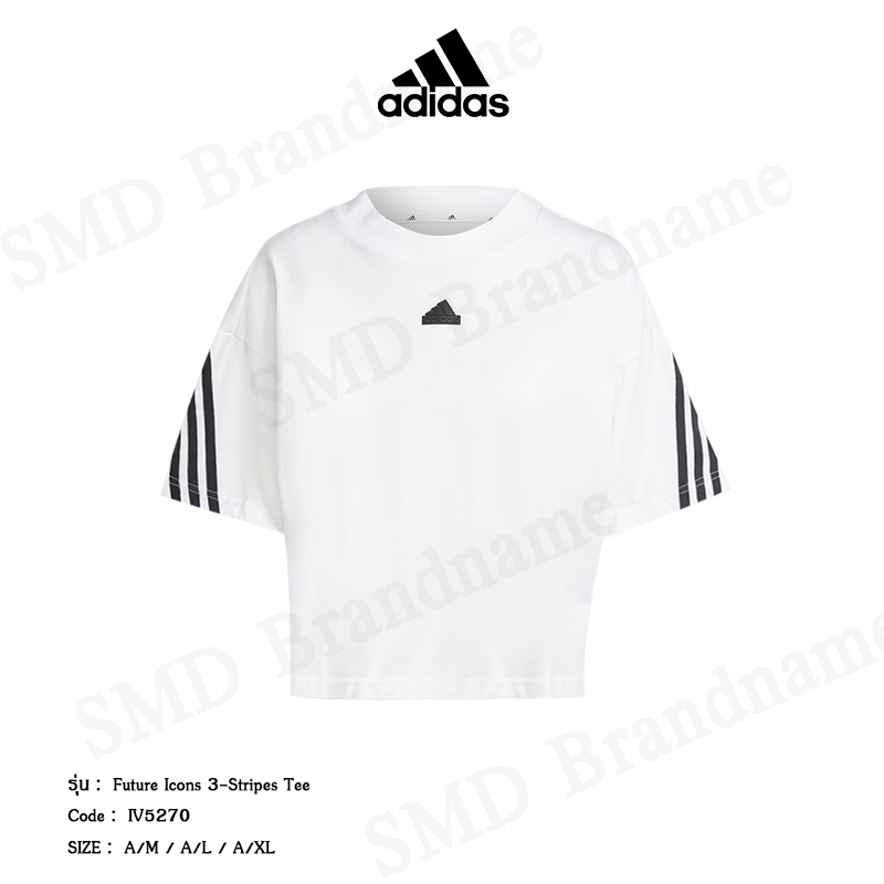 Adidas เสื้อยืดคอกลม รุ่น Future Icons 3-Stripes Tee Code: IV5270 ...