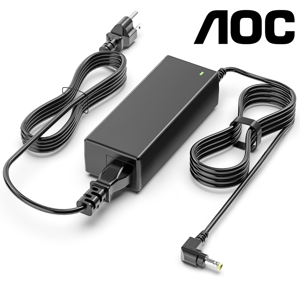อะแดปเตอร์จอคอม aoc 19V 2.1A-1.3A 40W 5.5*2.5mm Monitor Charger LED LCD ...