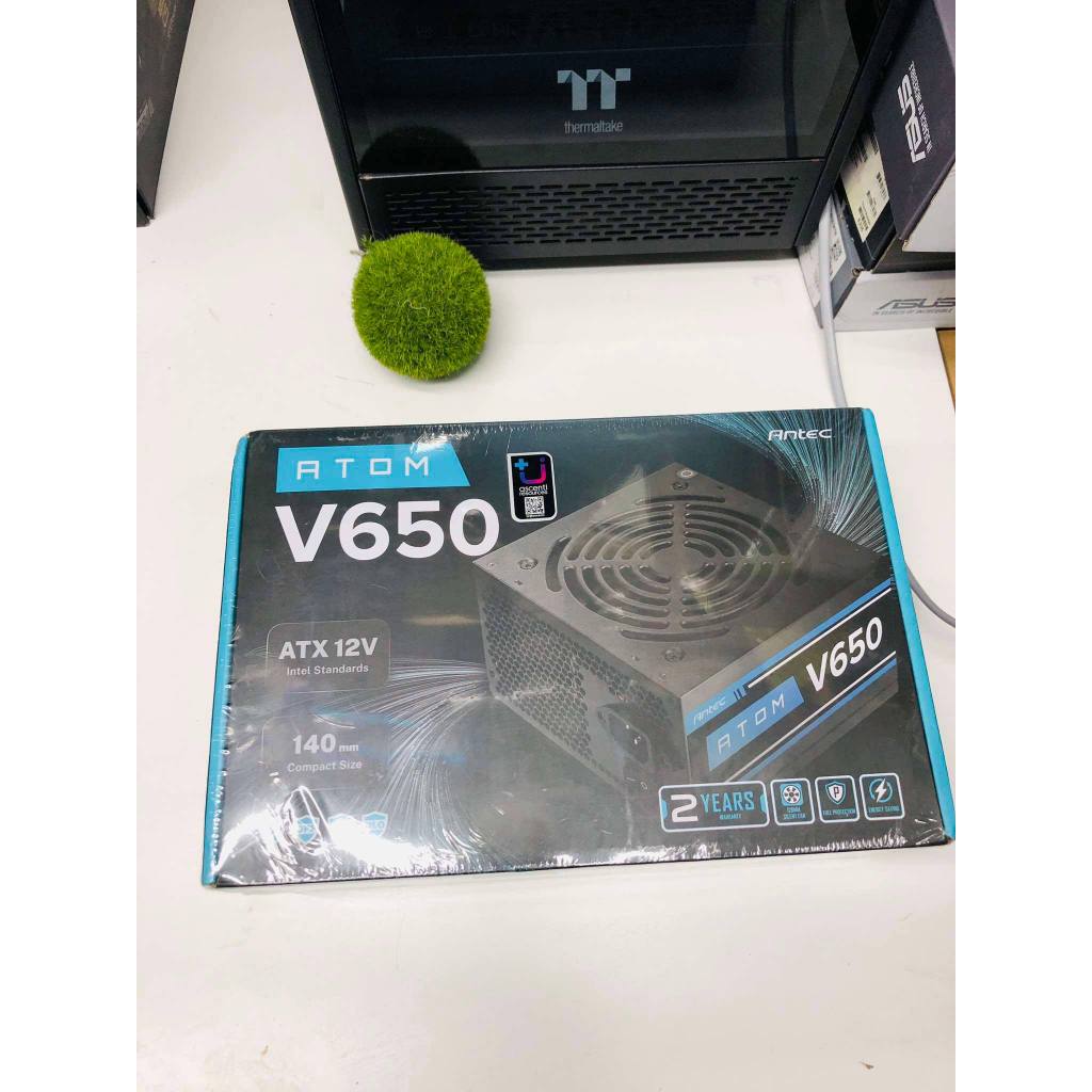 POWER SUPPLY (อุปกรณ์จ่ายไฟ) ANTEC ATOM V650 - 650W (BLACK) ของใหม่ ไม่ ...
