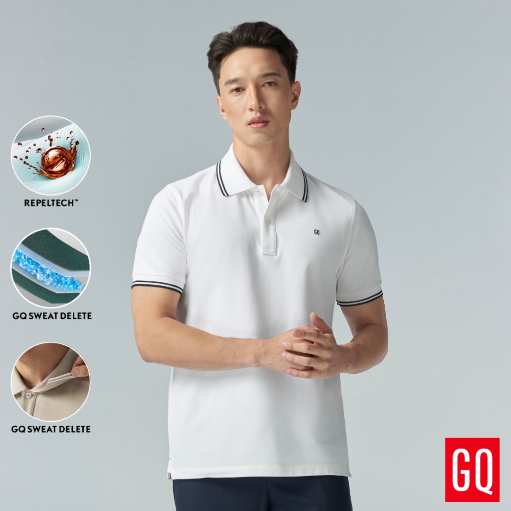 GQ Perfect Polo™ เสื้อโปโลอำพรางคราบเหงื่อ ดีไซน์ Twin T ipped ให้ ...