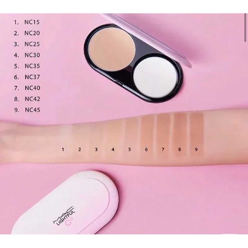 แป้ง Mac Lightful C + Coral Grass SPF30 / Pa+++ Foundation 14 g #ป้าย ...