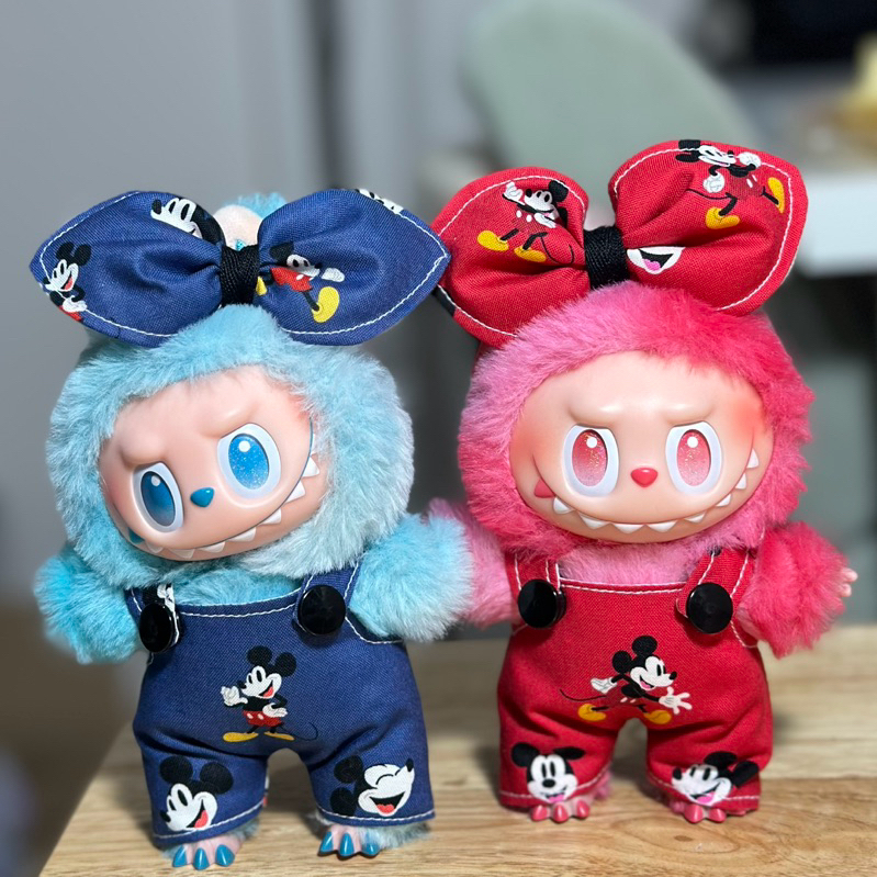 ชุด Labubu v.1-3 : Mickey mouse ผ้าลายลิขสิทธิ์แท้ พร้อมโบว์ | Shopee ...