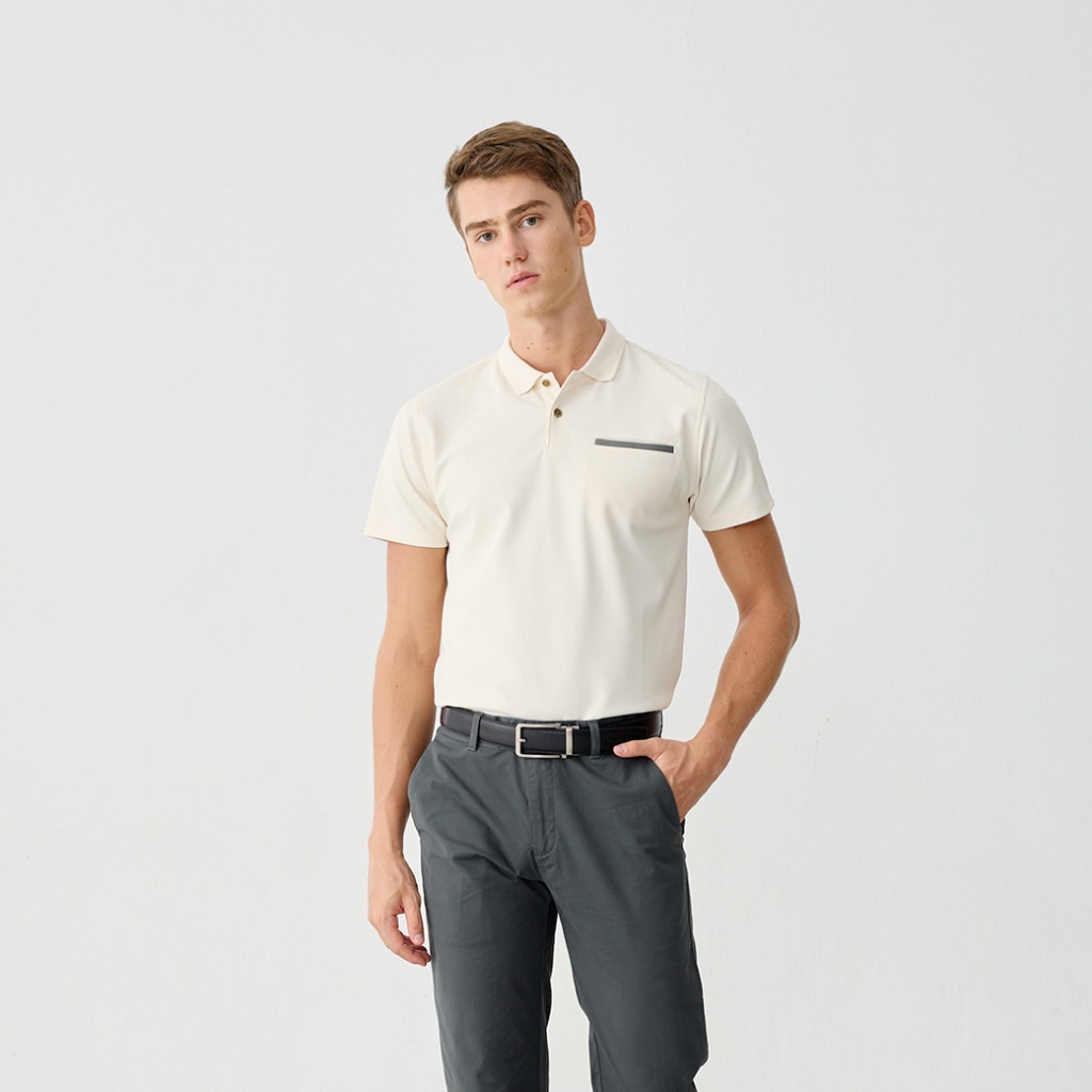 Khaki Bros. - Polo T-Shirt - เสื้อโปโลแขนสั้น ทรง Regular Fit - KM25K002 | Shopee Thailand