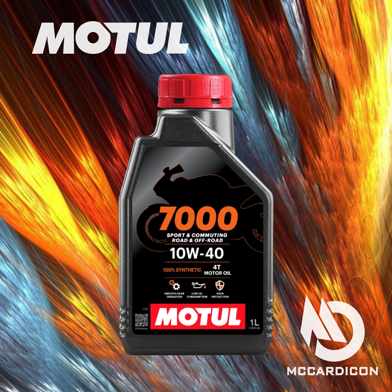 น้ำมันเครื่อง สังเคราะห์แท้ MOTUL 7000 4T 100% Synthetic 10W40 ขนาด 1 ...