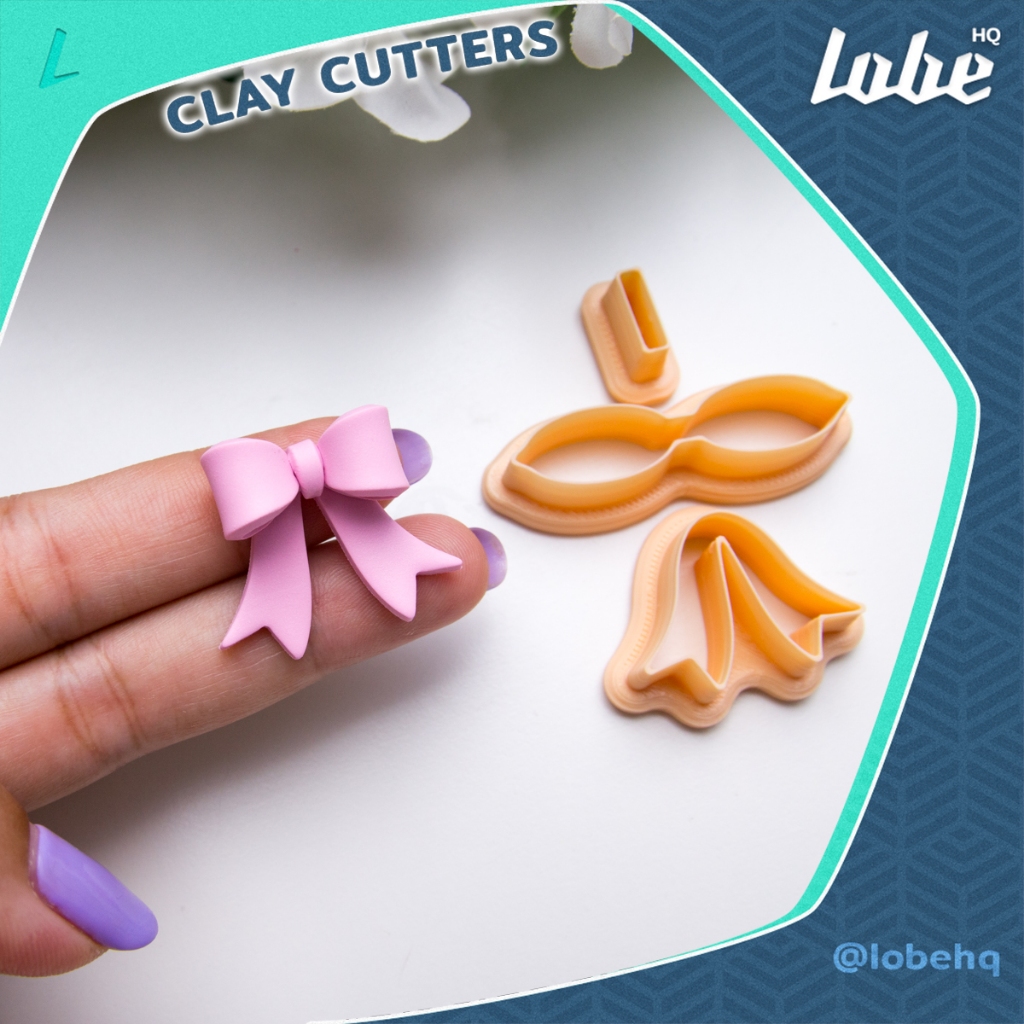 DIY 3 piece Bow Shape Clay Cutter/ Polymer clay cutter/ Clay Tools ...