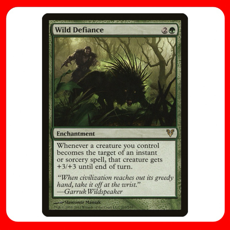 [MTG] Wild Defiance [AVR] [GREEN] [RARE] [NORMAL] [ENG] (การ์ดเมจิค ...