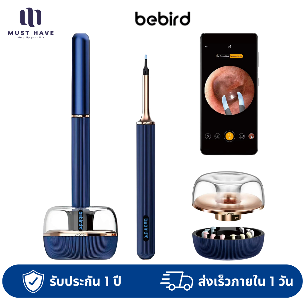 Bebird Ear Cleaning Note 3/Pro/Pro Max ไม้แคะหูอัจฉริยะทําความสะอาดหู 2 in 1 กล้องส่องรูหู ที่ ...