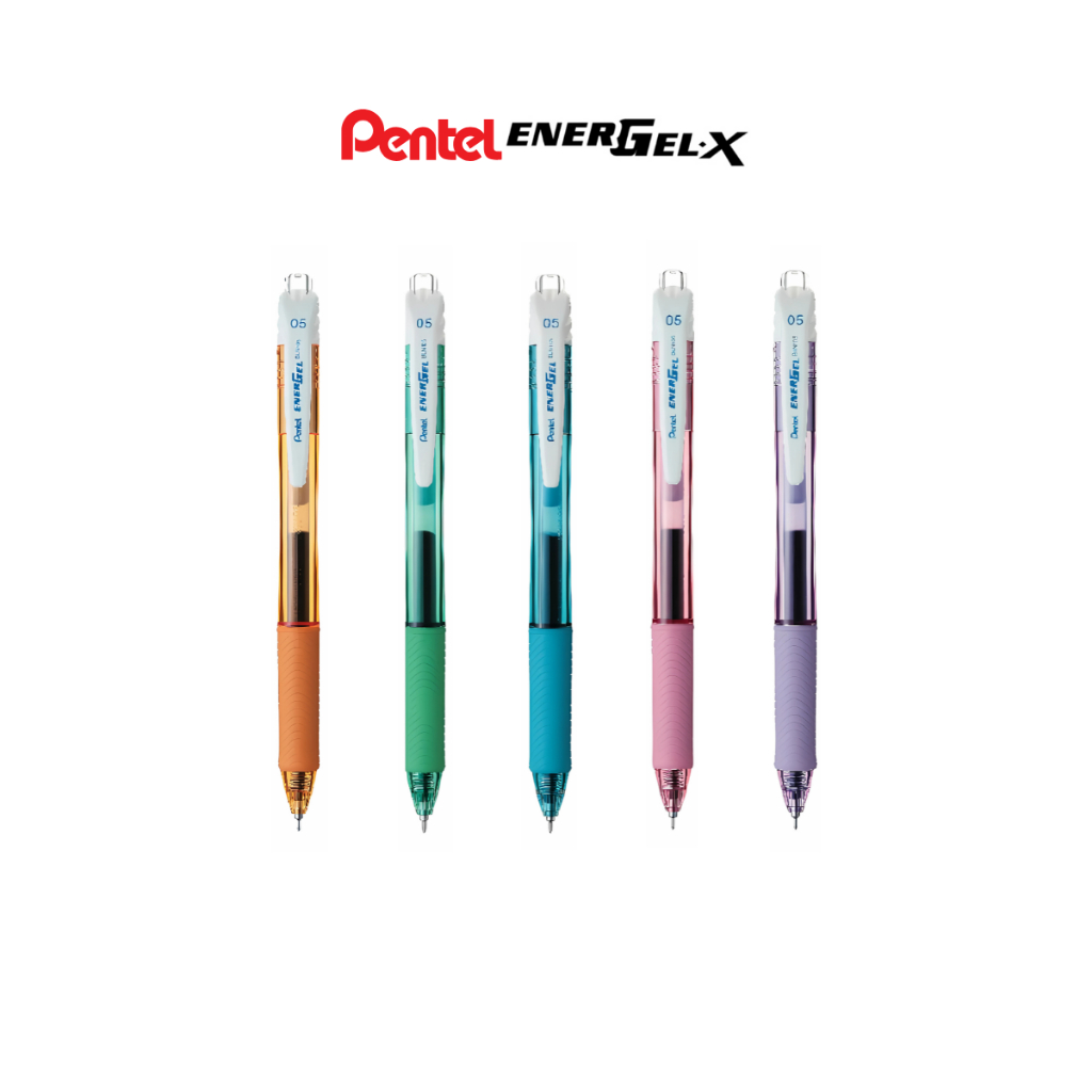 ปากกาเจล รุ่น BLN105 ENERGEL X ขนาด 0.5 มม. ด้ามใส หมึกน้ำเงิน Pentel ...