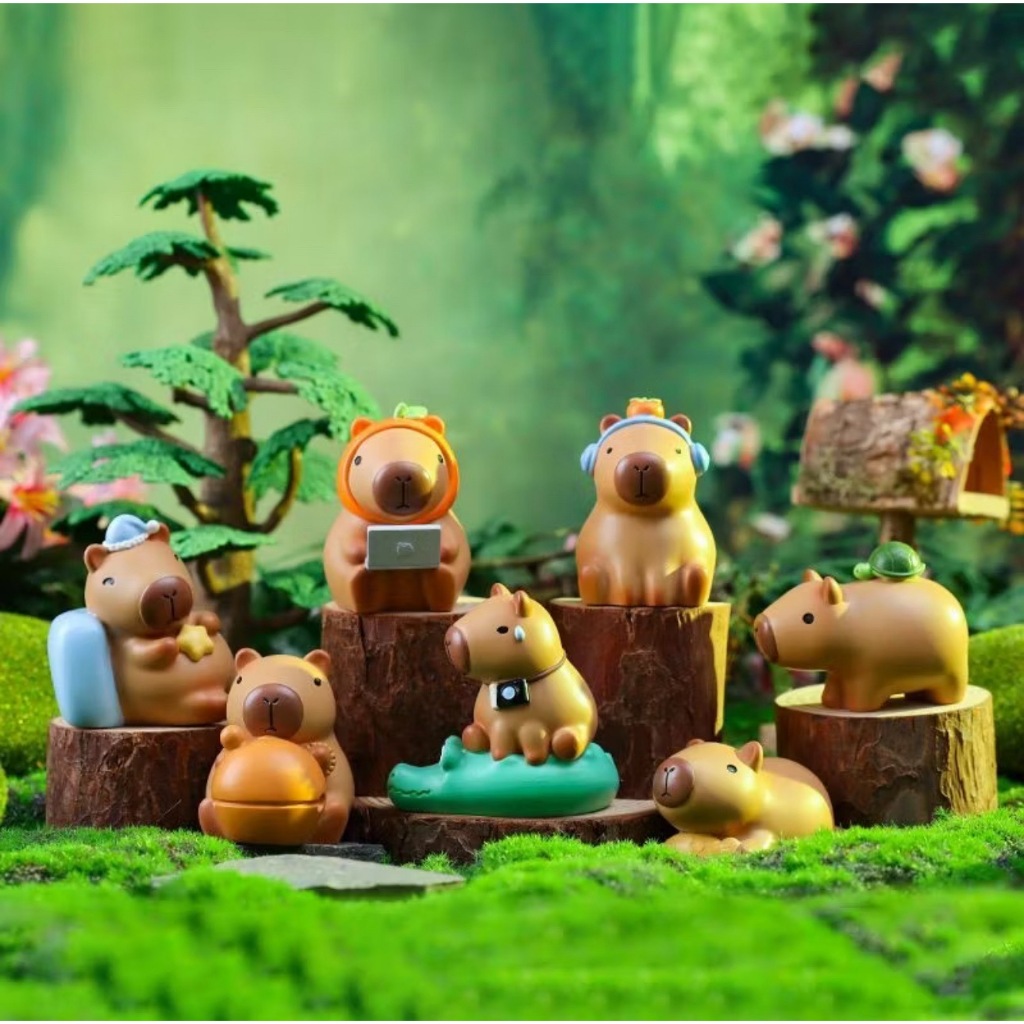 (พร้อมส่ง แบบยกกล่อง)โมเดล Capybara action figure dolls series | Shopee ...