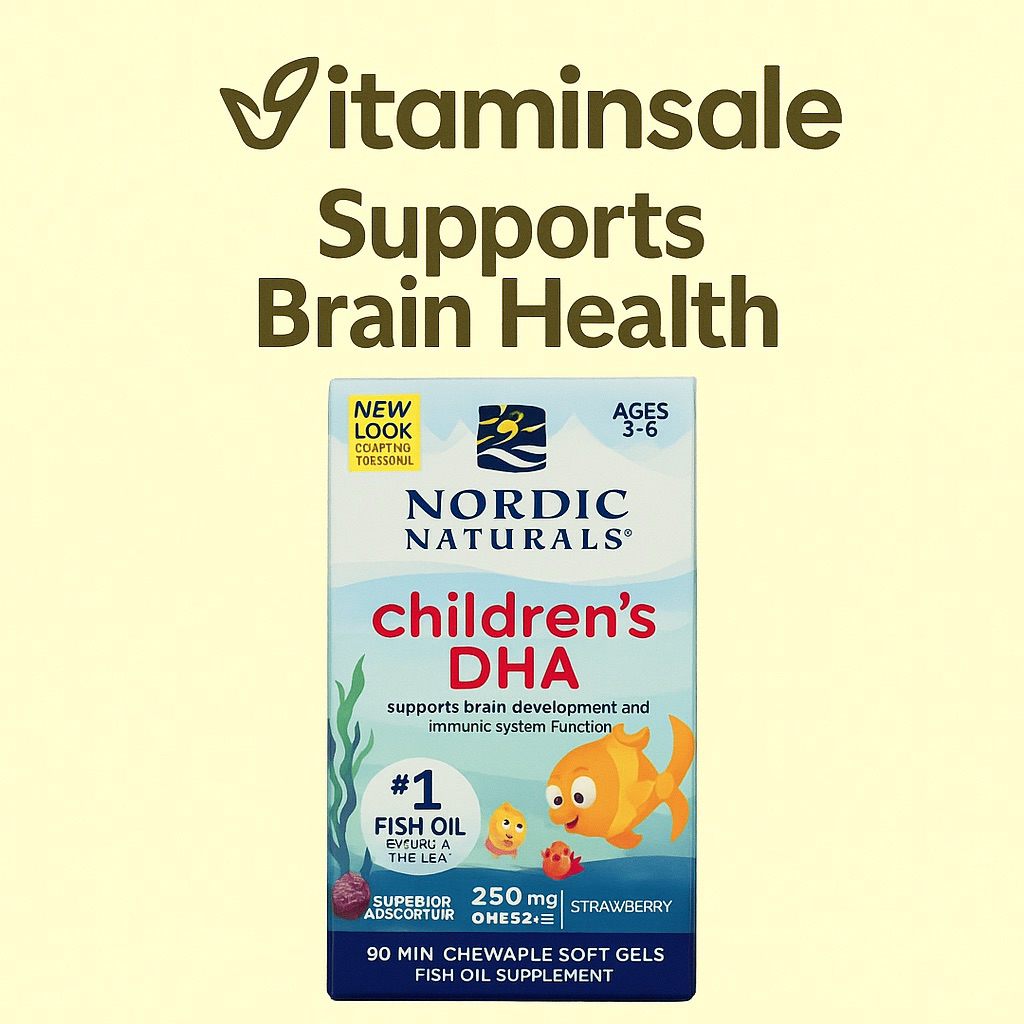 Nordic Naturals Children's DHA 250mg สตรอว์เบอร์รี 90 เม็ด เด็ก 3–6 ปี | Shopee Thailand