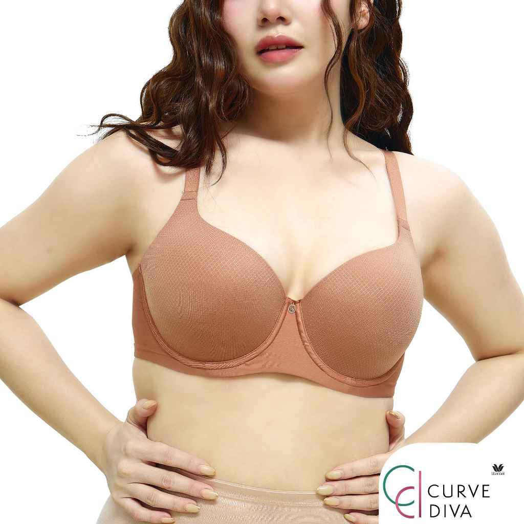 Wacoal Curve Diva บรามีโครงเก็บกระชับ สาวคัพใหญ่ รุ่น WB7992 สีน้ำตาลแดง (BN) | Shopee Thailand