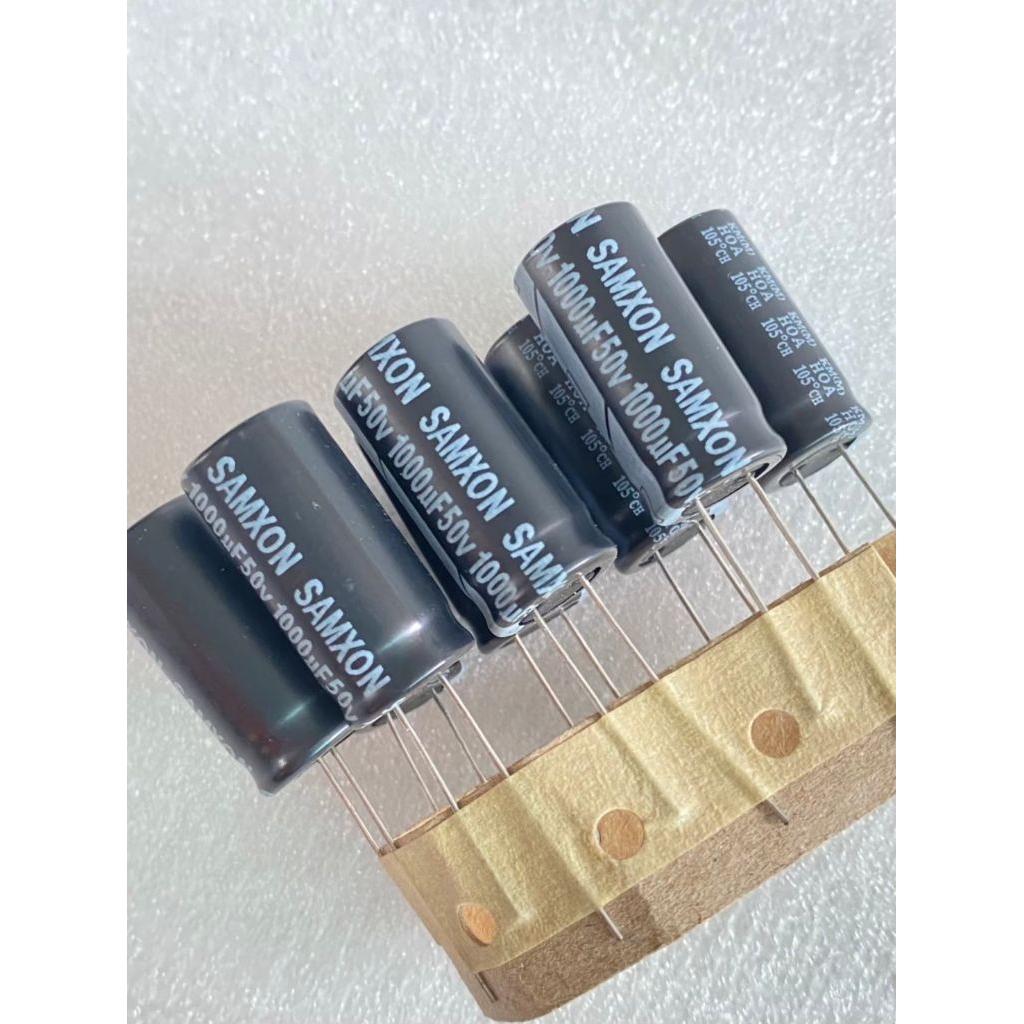 (แพ็ค1ตัว) C 1000UF 50V 105C แบรนด์Samxon เกาหลี 13x25mm คาปาซิเตอร์ 1000UF 50VDC Capacitor ตัว ...