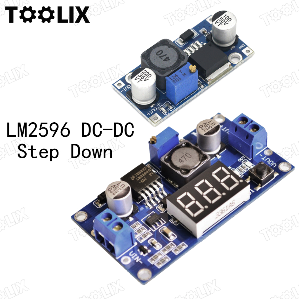 LM2596 DC-DC Adjustable Buck Converter step down ตัวควบคุมแรงดันไฟฟ้า ...