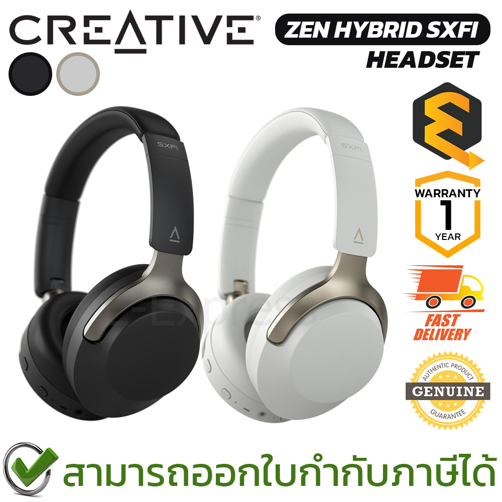 Creative Headset Zen Hybrid SXFI [Black, Gray] หูฟังไร้สาย หูฟังบลูทูธ ...