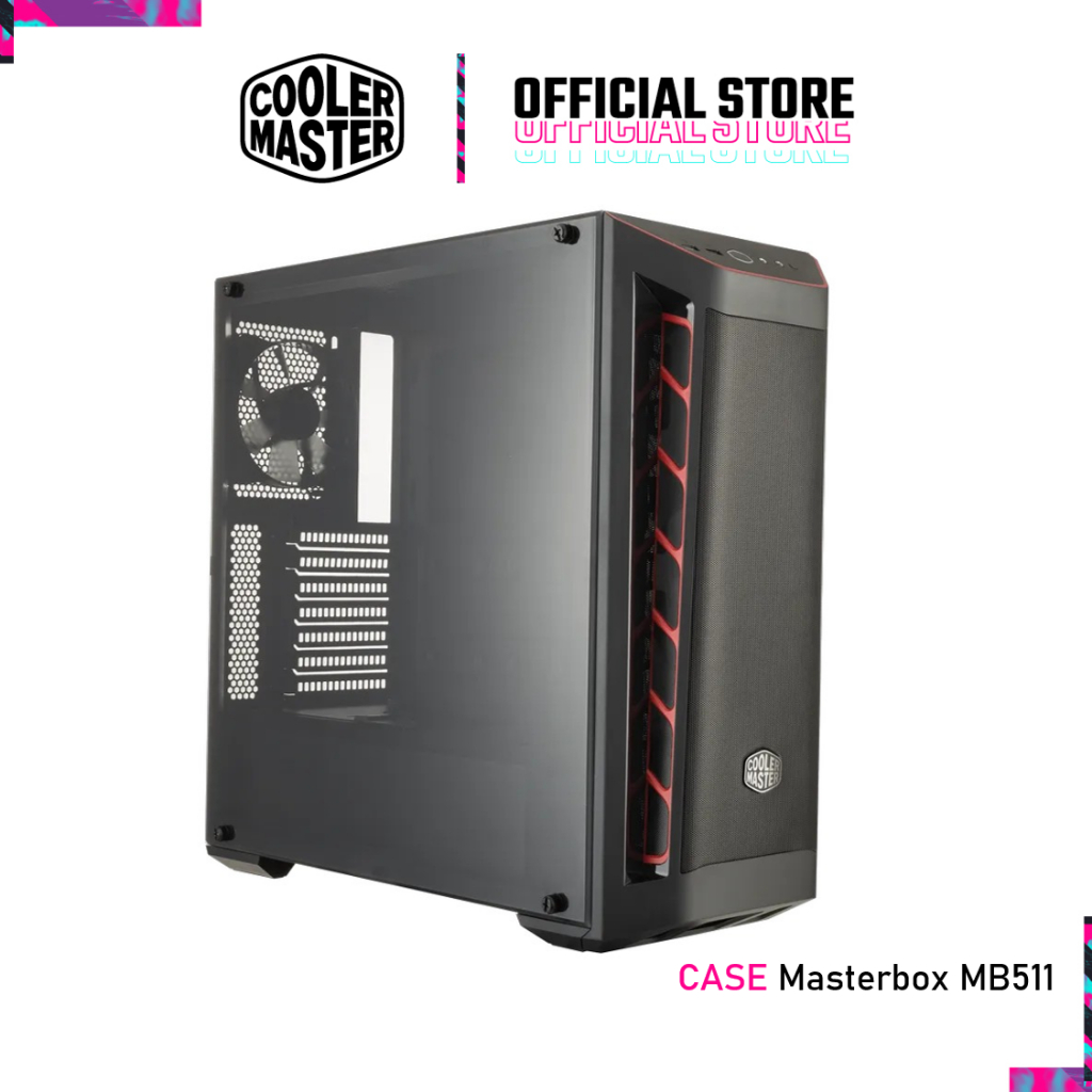 Cooler Master Case Masterbox MB511 Red trim เคสคอมพิวเตอร์ (MCB-MB511 ...