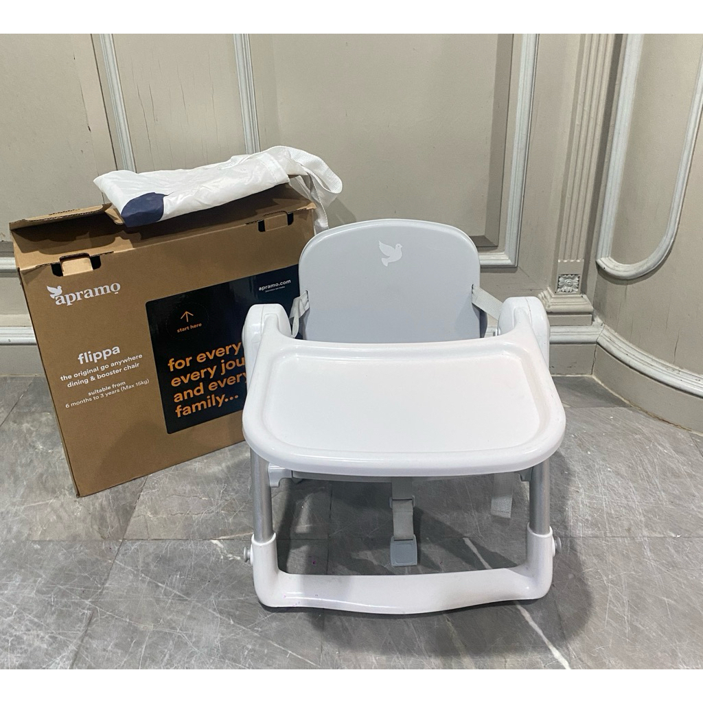 Apramo flippa เก้าอี้กินข้าว มือสอง สีเทา | Shopee Thailand