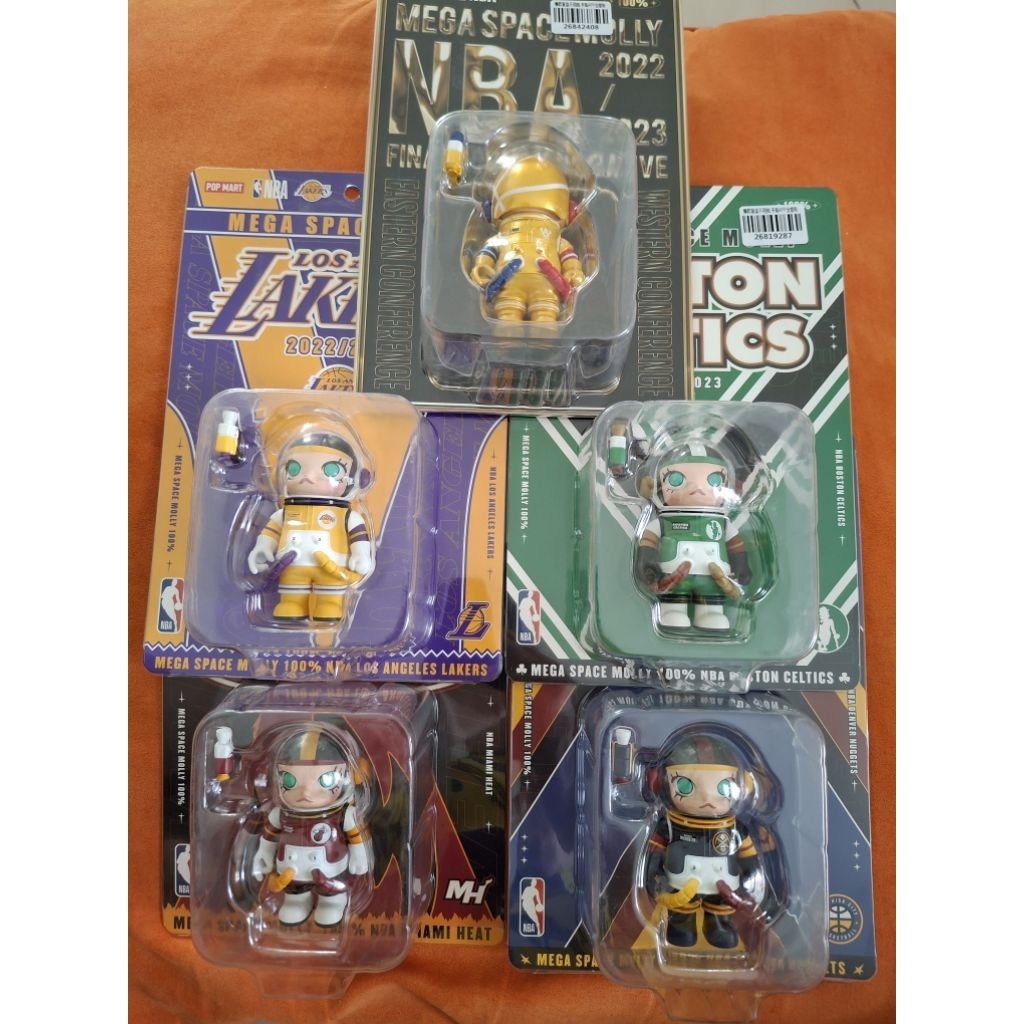 Pop Mart 100% Space Molly Basketball NBA Series Figures | Shopee Thailand