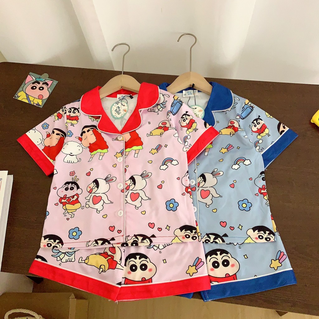 PANG KIDS ชุดนอนเด็ก ชินจัง ลูกสาวลูกชายใส่ได้ 0680 | Shopee Thailand