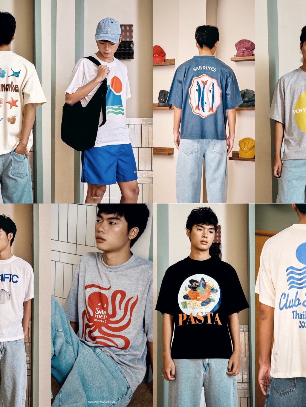 เสื้อยืดคอกลม T-Shirt - sunny collection | Shopee Thailand