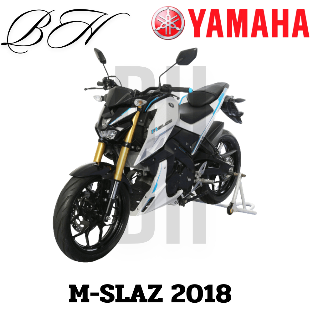 ของแท้ YAMAHA ชุดสี M-SLAZ MSLAZ สีขาว สีเทาล้อเขียว ปี 2018 แฟริ่ง ...