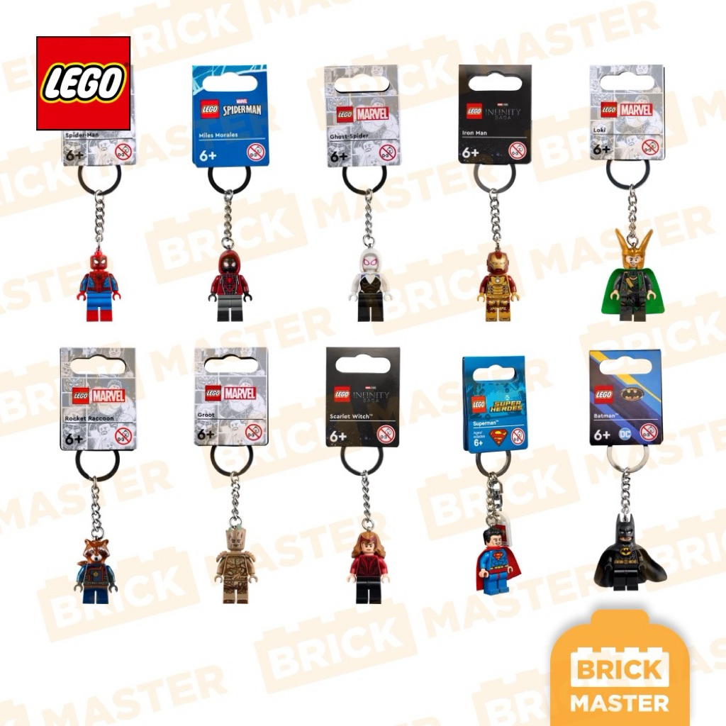 Lego Keychain Star Wars Hero Marvel เลโก้ของแท้ พวงกุญแจ หลายธีม pop ...