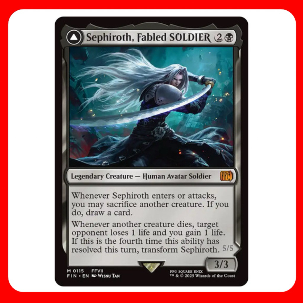 [MTG] Sephiroth, Fabled SOLDIER [FIN] [BLACK] [MYTHIC] [NORMAL] [ENG ...