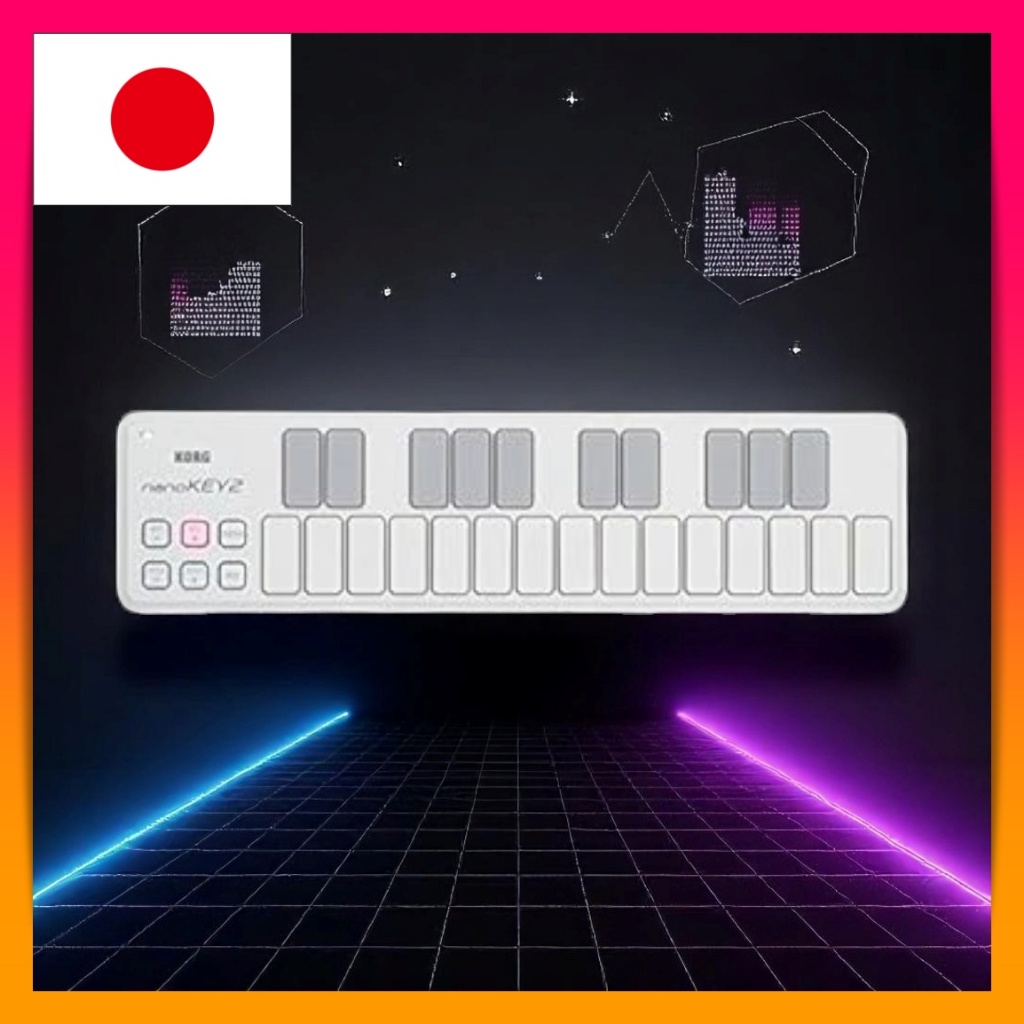 KORG nanoKEY2 WH – Slim USB MIDI Keyboard Controller (25-Key, White ...