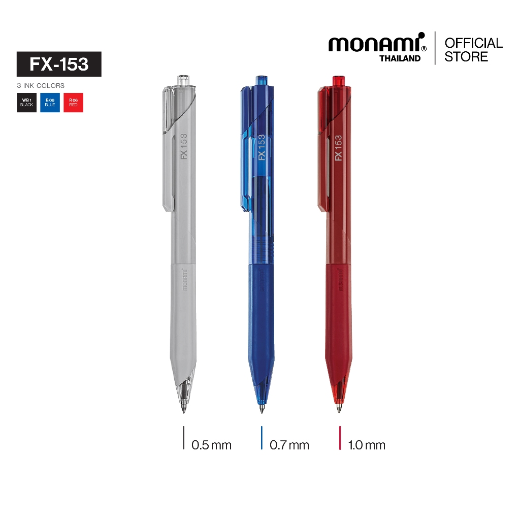 Monami ปากกาลูกลื่น รุ่น FX 153 | Shopee Thailand