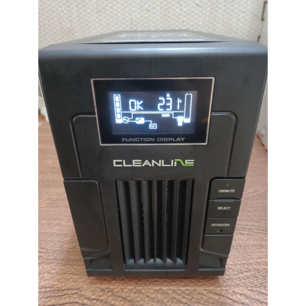 UPS CLEANLINE 1000VA/720W/24V พร้อมแบตเตอรี่ เป็นเครื่องมือสองสภาพสวย ...