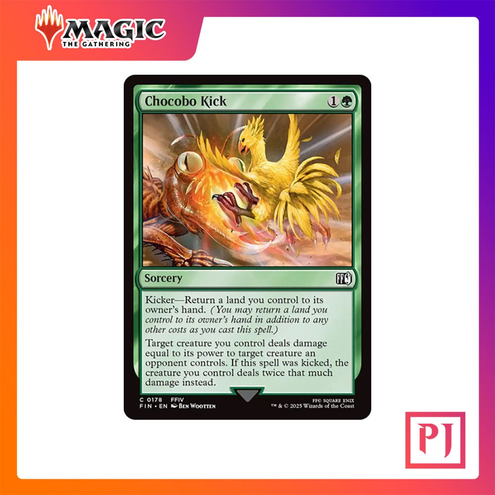 [MTG] Chocobo Kick [FIN] [GREEN] [COMMON] [NORMAL] [ENG] (การ์ดเมจิค ...