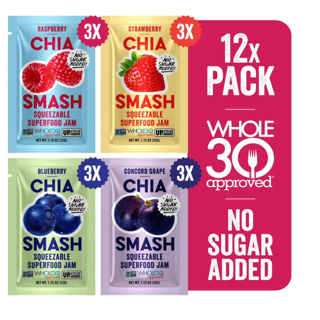 (พรีออเดอร์)Superfood Jam Squeeze Packets Variety 12-Pack | 1.15oz Each ...