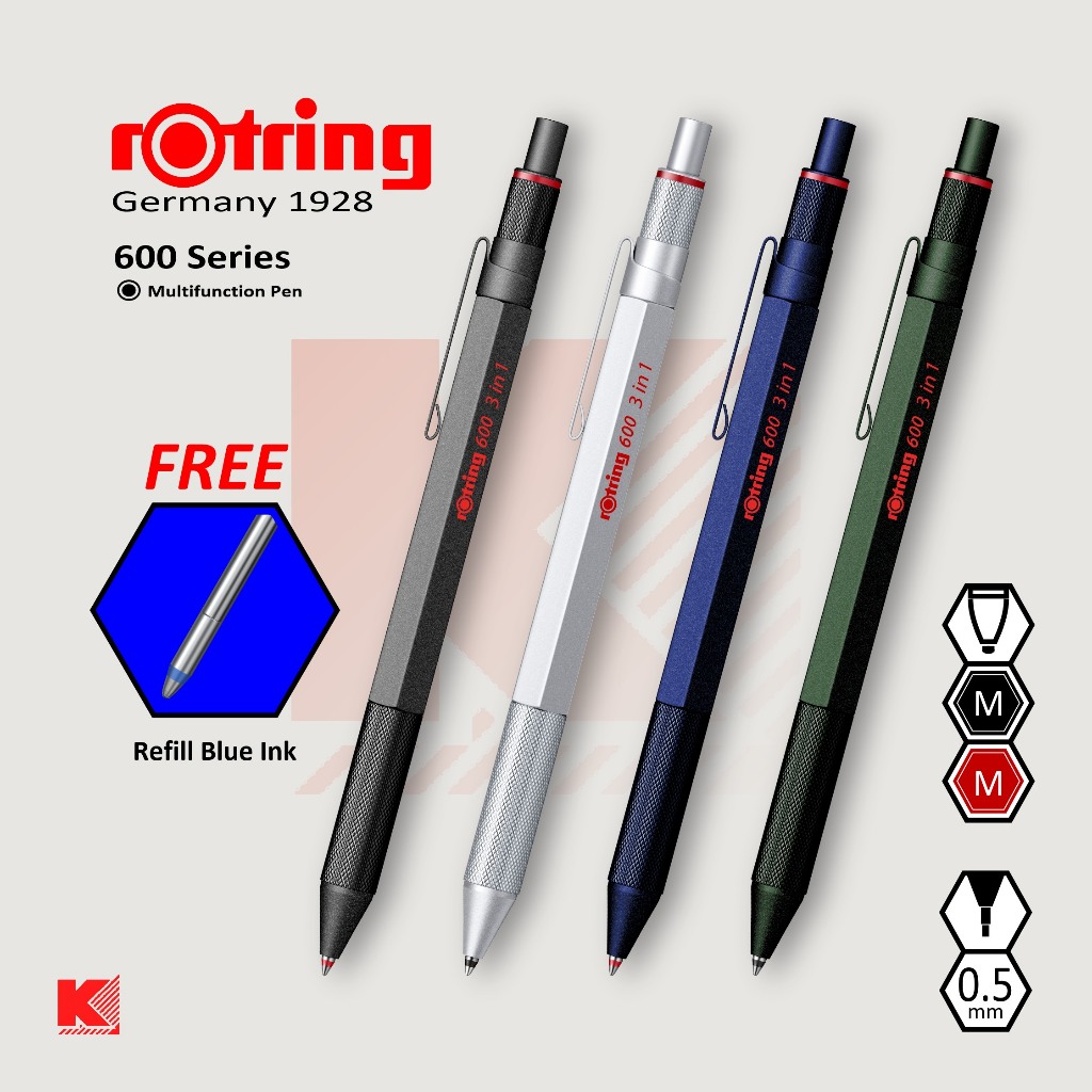 ปากกา 3 ระบบ Rotring 600 3 in 1 | Shopee Thailand