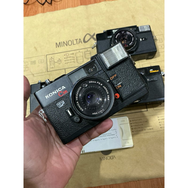 กล้องฟิล์ม Konica C35 EF(zone focus), Konica C35 AF,AF2 (auto focus ...