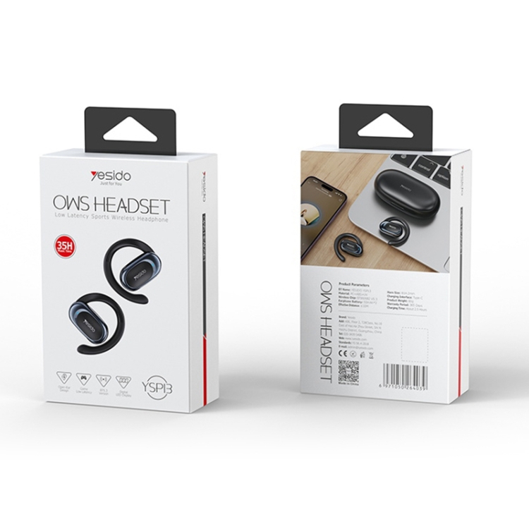 Yesido YSP13 Air Conduction Bluetooth 5.3 หูฟังไร้สายแบบเกี่ยวหู | Shopee Thailand