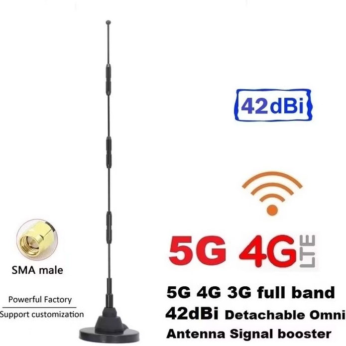 5G 4G Antenna 42dBi Detachable 600~6000MHz full band External Antenna | Shopee Thailand