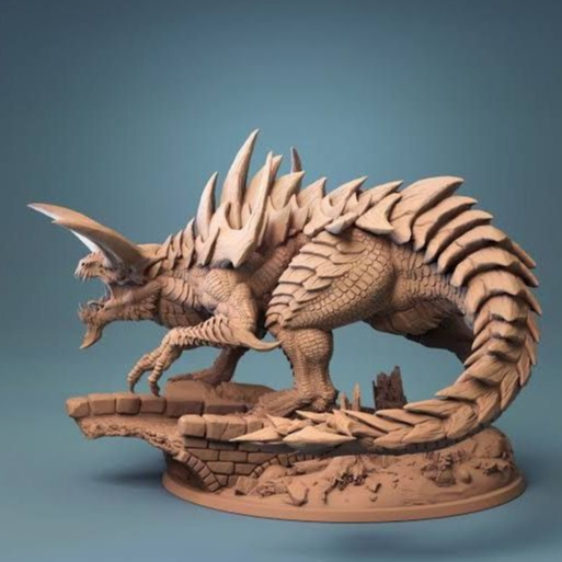 DND Monster I Devouring Behemoth Base 4 inch (งานเรซิ่นสีเทา) | Shopee ...